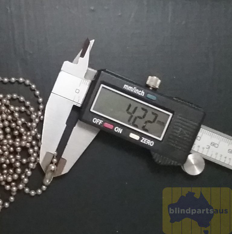 Control Chain 3.2mm 1000mm joined metal suit vintage Kresta vertical blinds