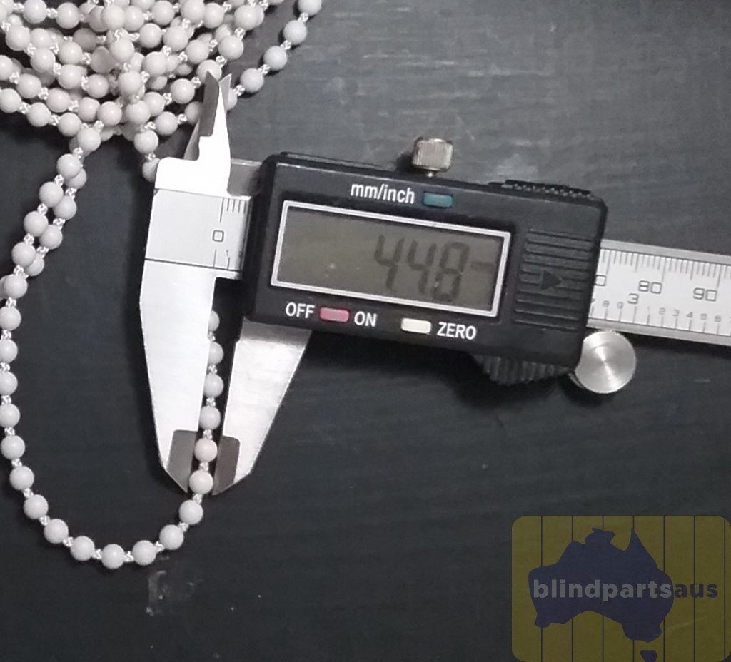 Control Chain 4.5mm 1250mm continuous looped plastic grey - Blind Parts Aus